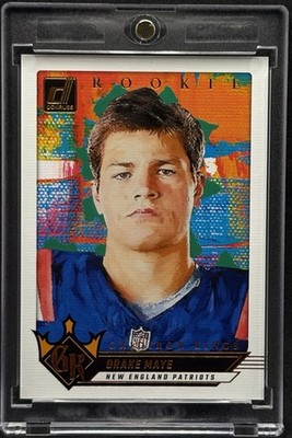 Drake Maye RARE ROOKIE RC CANVAS PORTRAIT INVESTMENT CARD PATRIOTS MINT ...