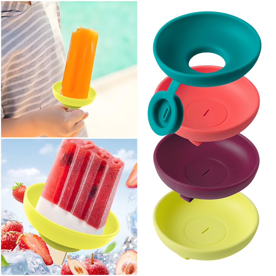 Drip Free Popsicle Holder Reusable Anti-Drip Ice Cream Bracket for ...