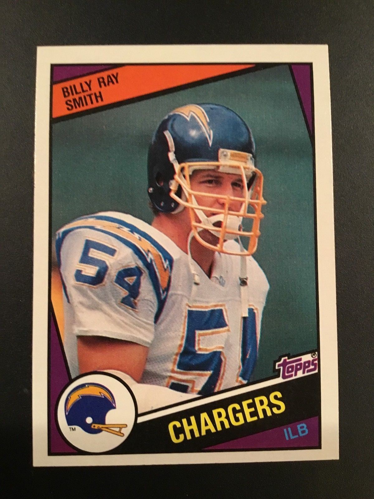 1984 Topps #184 BILLY RAY SMITH San Diego Chargers ROOKIE RC SET BREAK ...