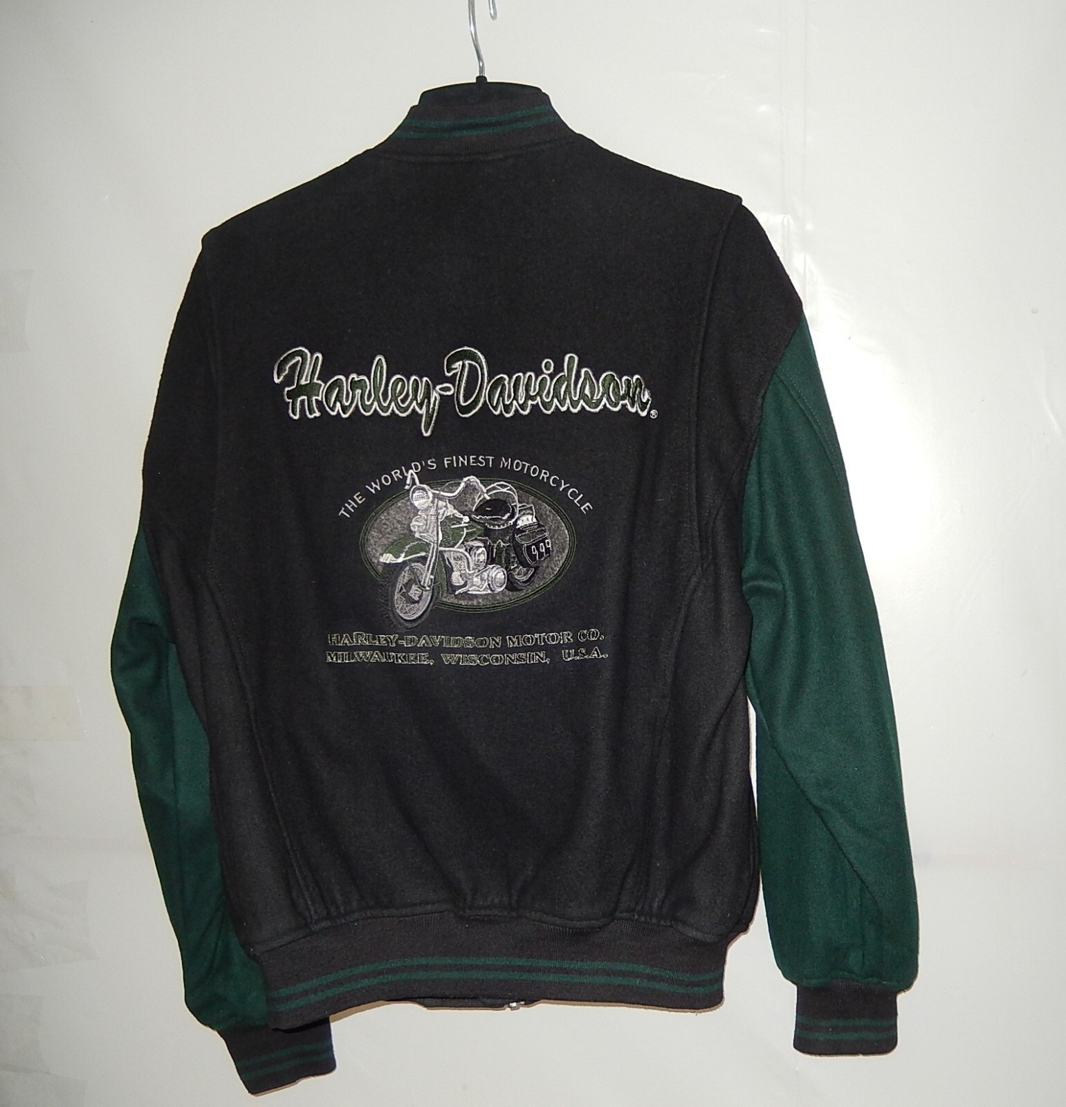 Harley Davidson Wool Blend Varsity Motorcycle Jacket … - Gem