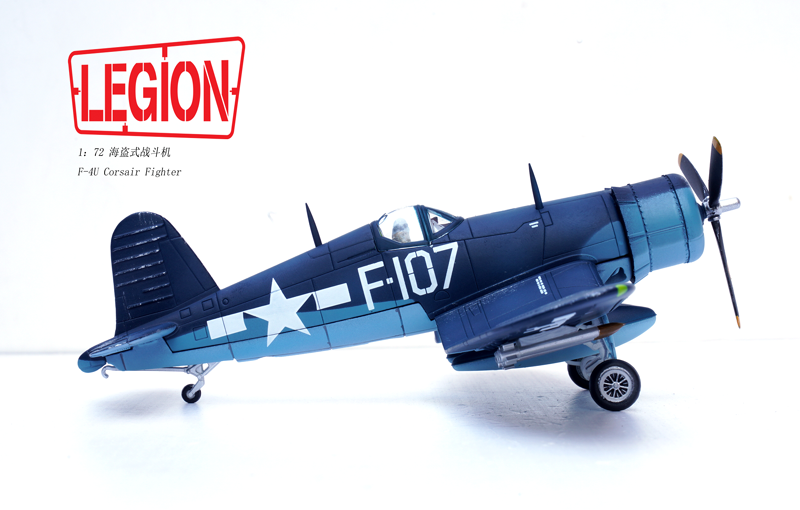 1:72 LEGION US Vought F4U Corsair Fighter VMF-224 Aircraft Diecast ...