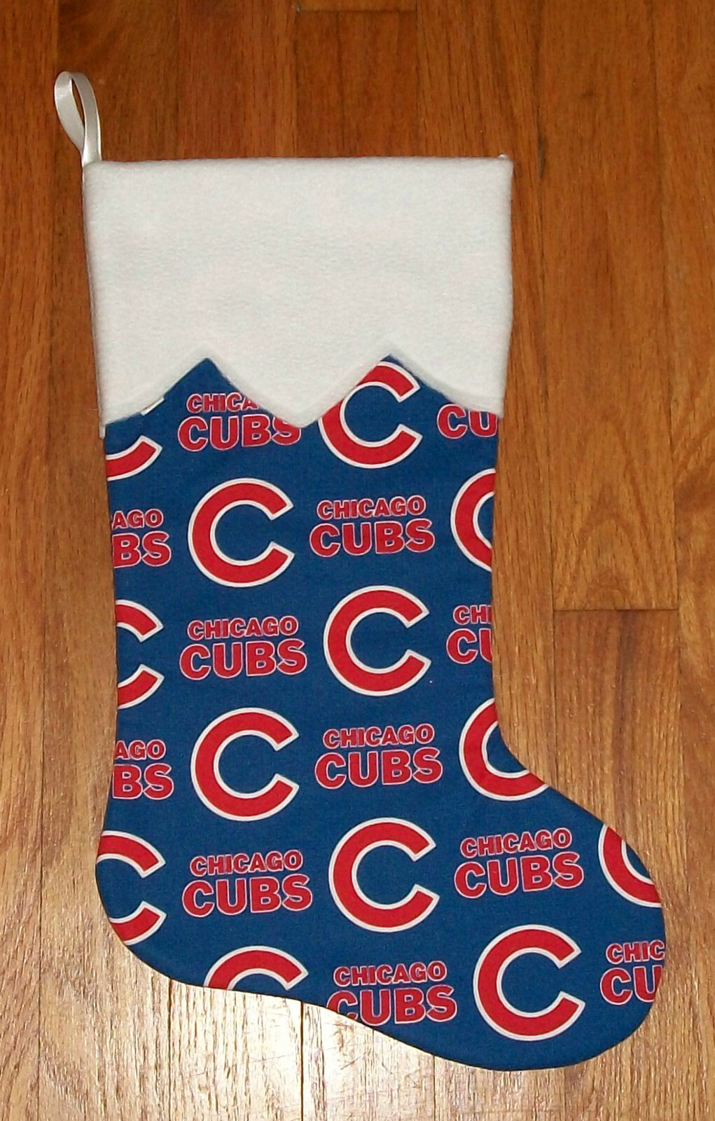 NEW Unique Handmade One of a Kind Christmas Stocking Chicago Cubs ...