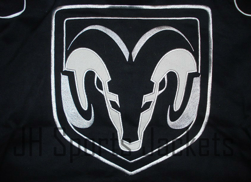 Authentic Ram Truck Embroidered Cotton Jacket JH Design Black New | eBay