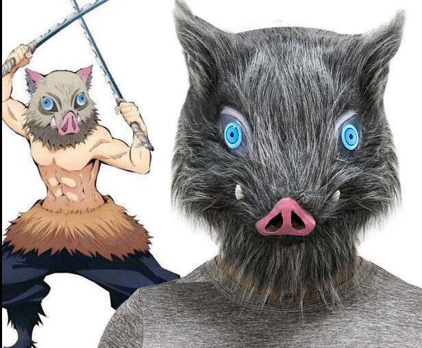 Demon Slayerkimetsu No Yaiba Inosuke Hashibira Boar Head Mask Anime
