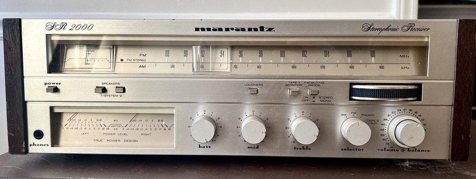 VTG RARE Working Marantz SR2000 Receiver Amplifier AMP | eBay