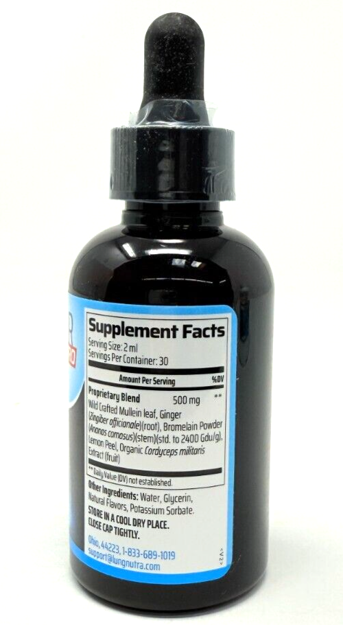 Lung Clear Pro Advanced Respiratory Support 2 fl oz - LungClear EXP: 9/ ...