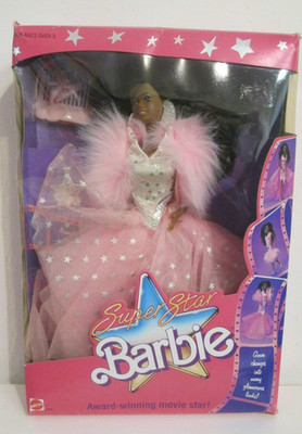 NRFB 1988 Mattel Super Star Barbie AA Doll #1605 NIB | eBay