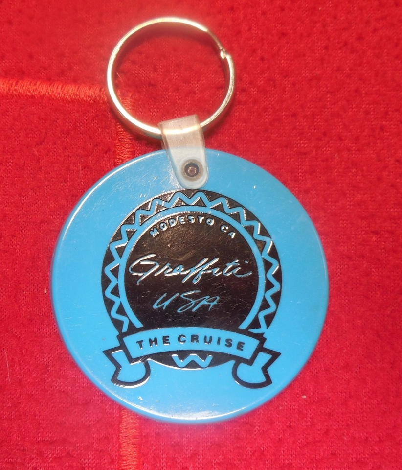 1990`s Vintage Modesto Ca Graffiti night cruise key chain American ...