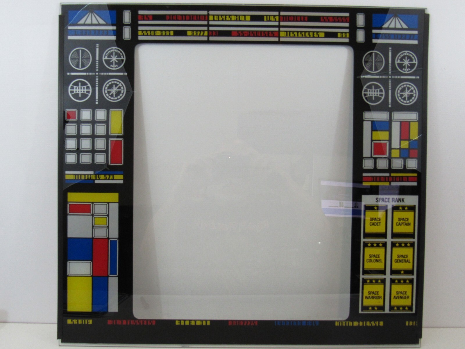 Vintage Original Gorf Arcade Video Game Glass Bezel by Midway (Pg58E ...