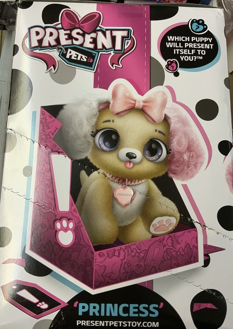 Spin Master Present Pets Fancy Puppy Interactive Plush Pet Toy for sale ...