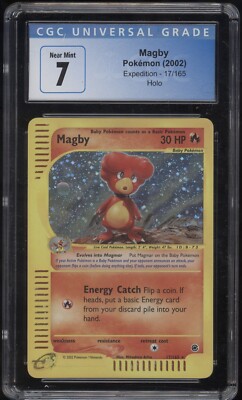 Magby 017/165 Expedition Base Set Holo CGC 7 NEAR MINT | eBay