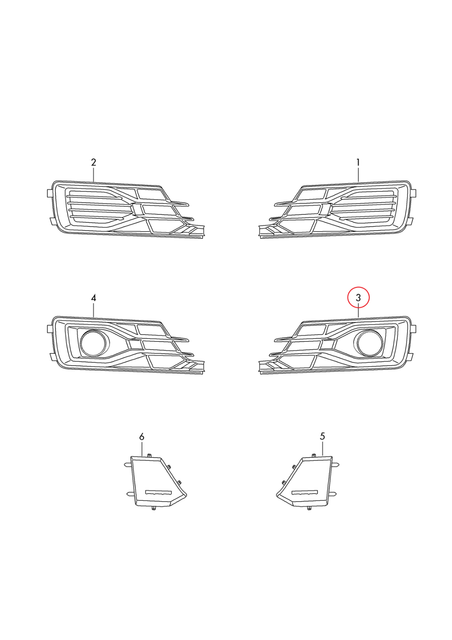 Genuine OEM Grille for Audi 4g0807647a T94 for sale online | eBay