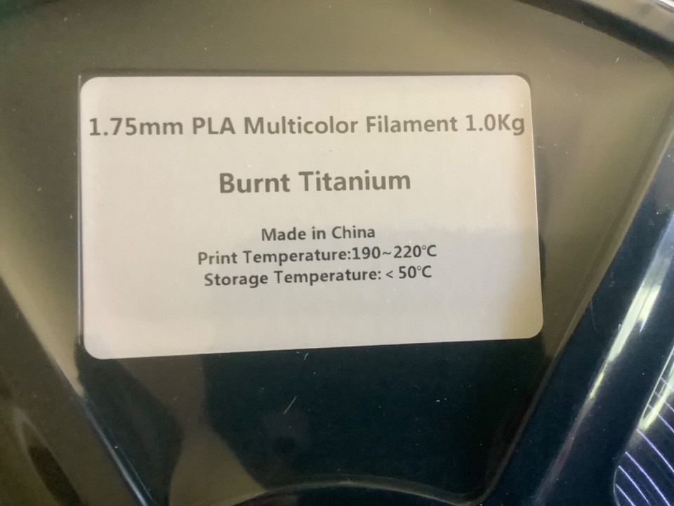 FLASHFORGE PLA 3D Printer Filament 1.75mm 1KG Burnt Titanium Color ...