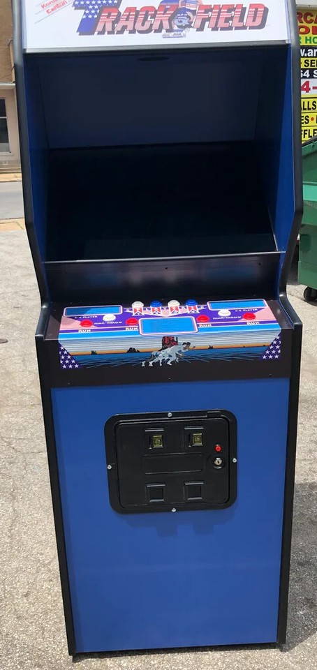 TRACK & FIELD COIN OP-ARCADE MACHINE WITH NEW PARTS & LCD MONITOR ...