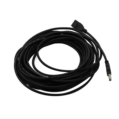 30FT USB 2.0 Extension Extender Cable USB A Male to Female High SPEED ...