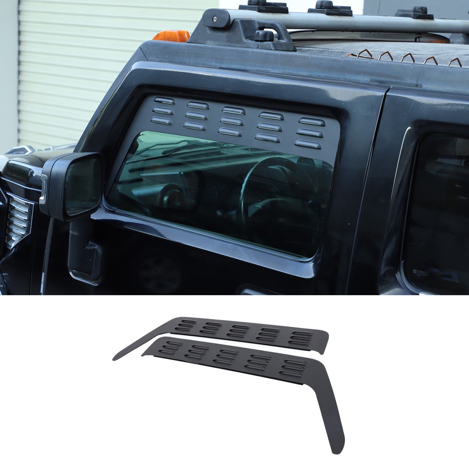 Front & Rear Window Glass Louver Air Vent Panel Trim For Hummer H2 2003 ...