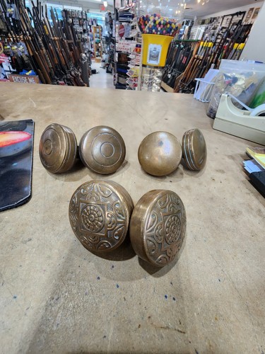 3 Pairs Vintage Victorian Era Ornate Brass Door Knobs | eBay