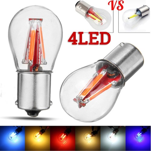 BA15S P21W Turn Brake Signal Light 4 Filament Reverse Lamp Car LED COB ...