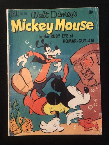WALT DISNEY’S MICKEY MOUSE 343 2.0 2.5 1951 IK | eBay
