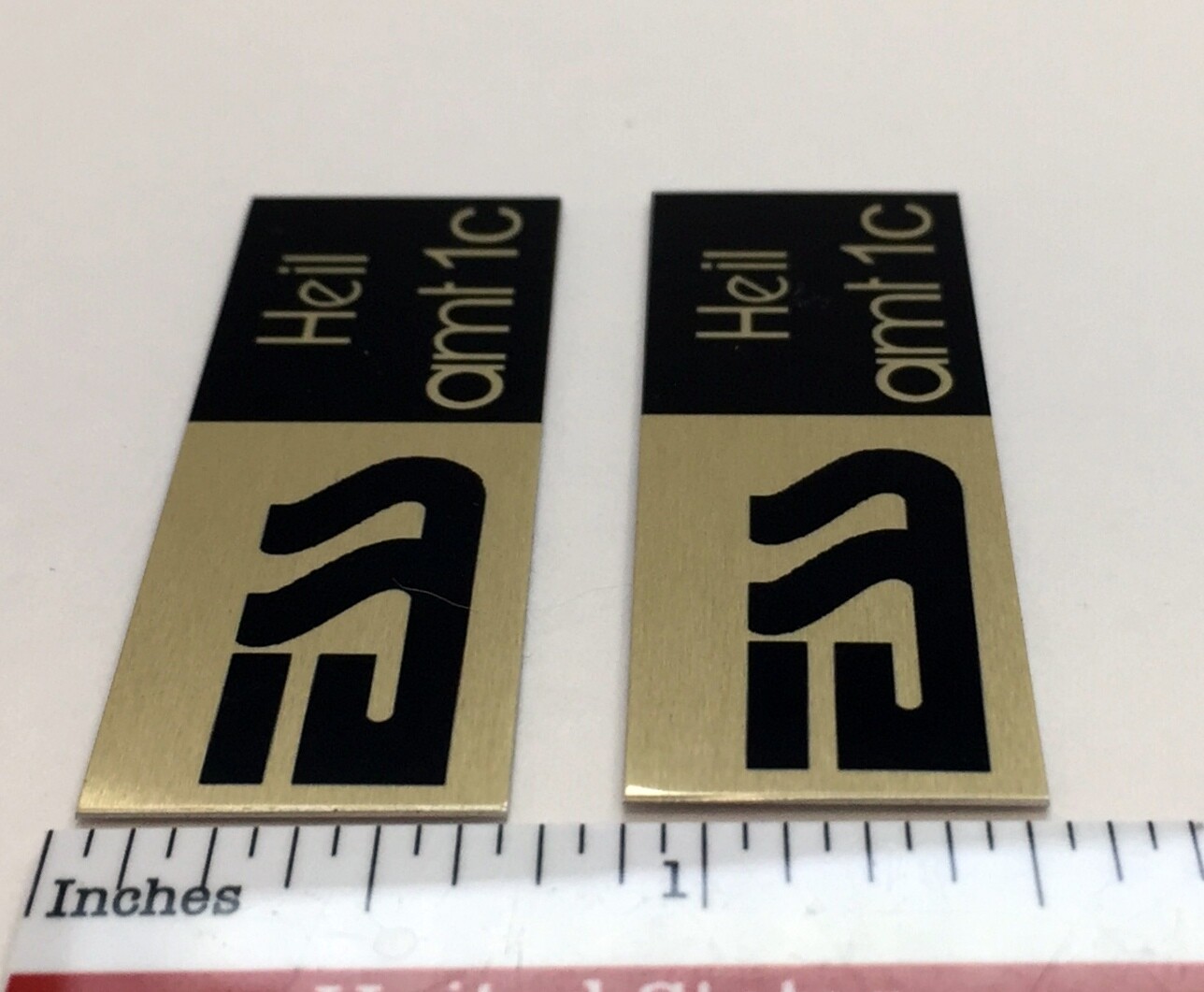 ESS Heil AMT-1c Speaker Badge Pair Logo Emblem Custom Made Aluminum | eBay