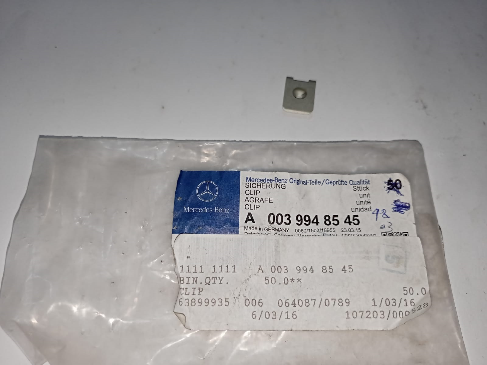 Mercedes-Benz (003-994-85-45) Fog Lamp Assembly Lock Nut | eBay