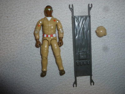 VINTAGE GI JOE MEDIC DOC ACTION FIGURE W STRETCHER 1983 HASBRO ARAH NR ...