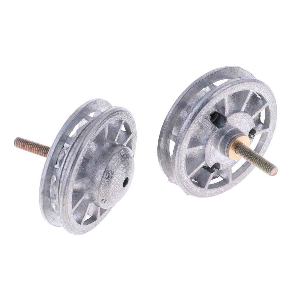 2x Silbermetall Umlenkrad für 1/16 Maßstab Henglong 3818 1 German Tiger ...