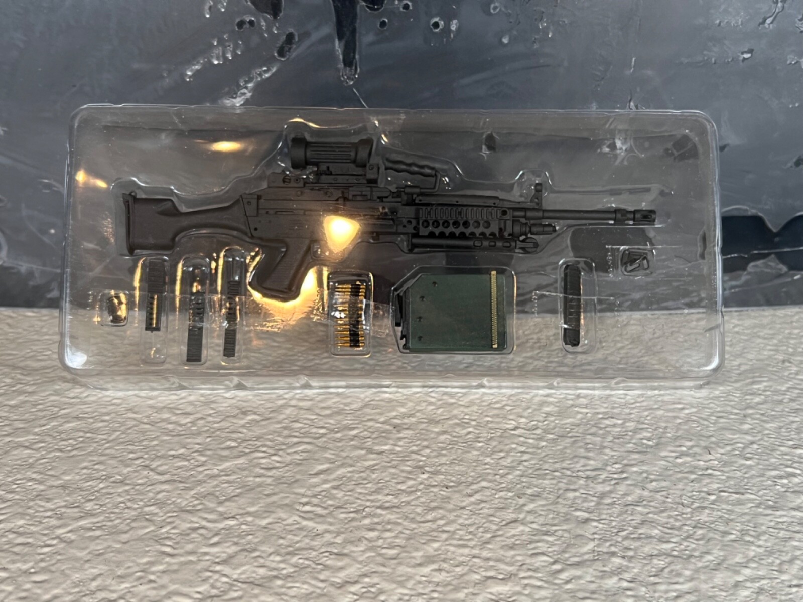 MK 48 Light Machine Gun LMG in Black Arms 1/6 Scale Action Figure ...