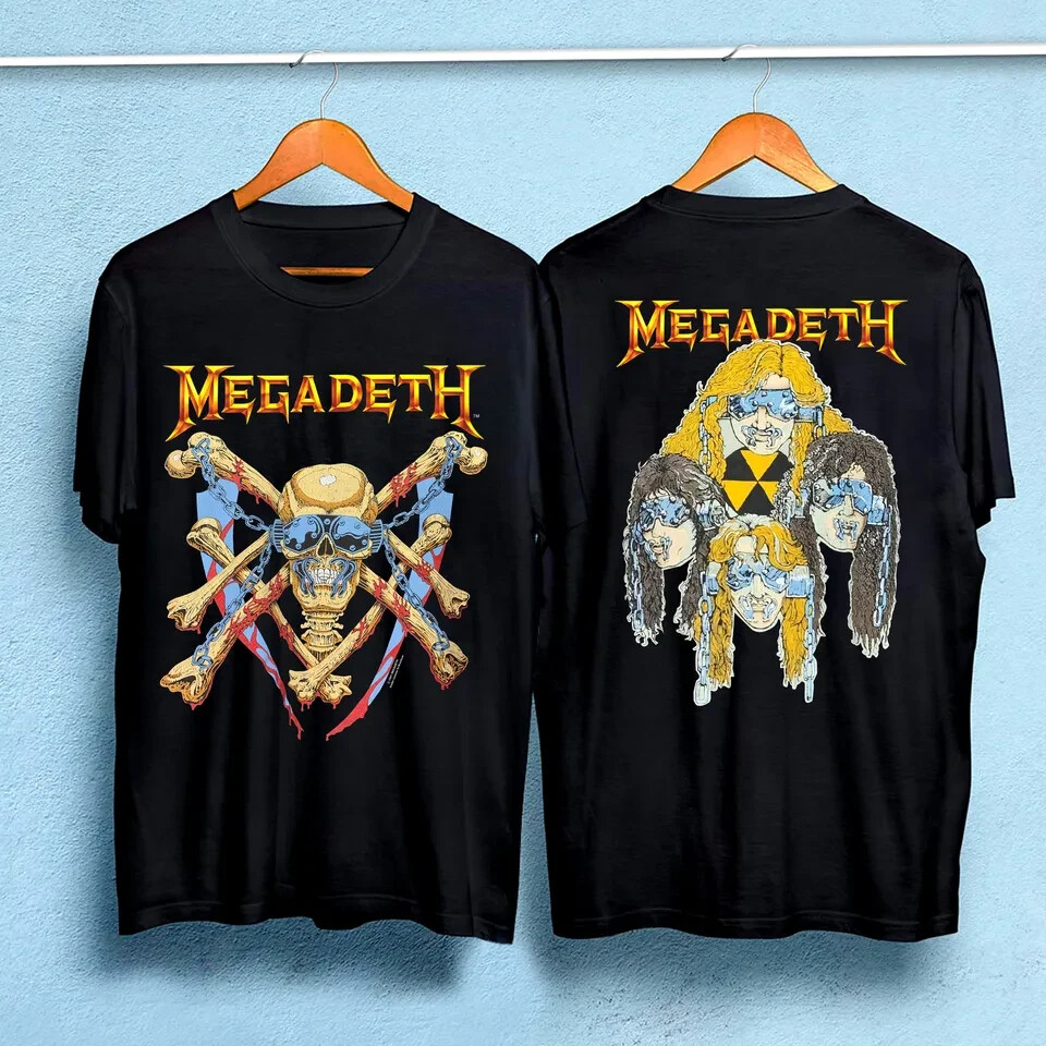 MEGADETH 1991 Vintage Vic Rattlehead Metal T-Shirt | eBay