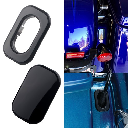 Black Rear Antenna Hole Accent Filler Cover Fit For Harley 2010-2022 ...