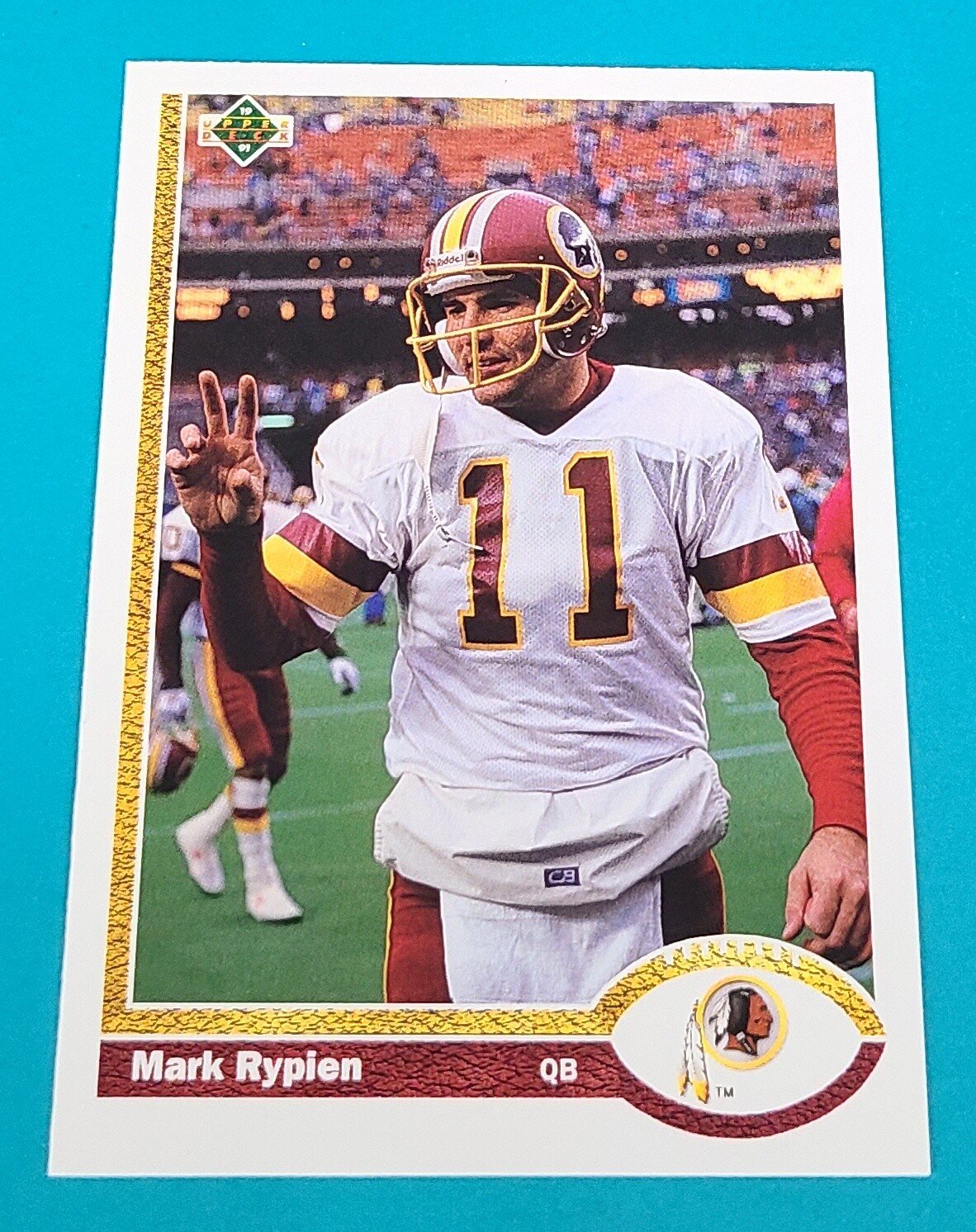 1991 Upper Deck #280 Mark Rypien Washington Redskins FOOTBALL Card R6 ...