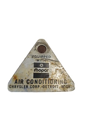 Mopar Air Conditioning Tag | eBay
