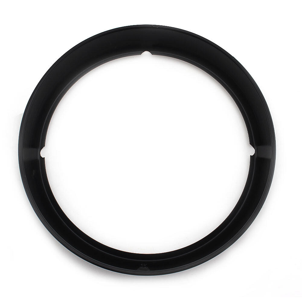 Metal Black 7"LED Headlight Trim Ring Bezel Visor Mask For Harley FL ...