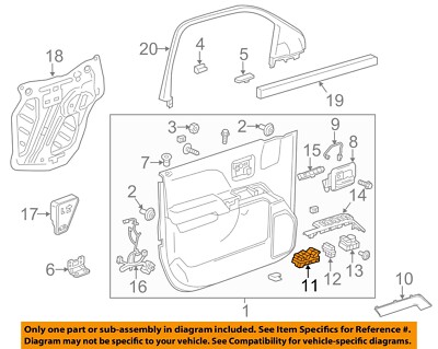 GM OEM 14-22 Canyon Front Door Interior Trim-Window Switch 23427098 | eBay