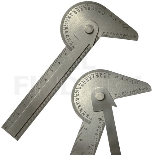 Engineers Protractor Square Rule Gauge Centre Finder Divider Drill ...