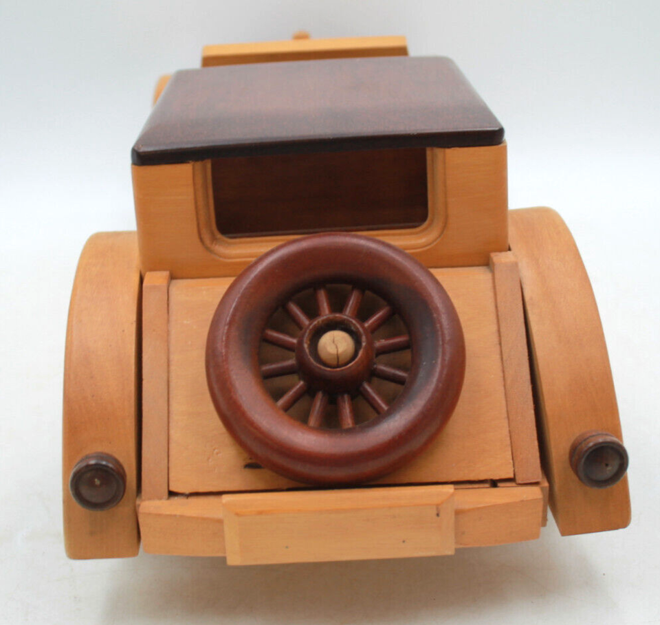 WOODEN ART Classic Car Collection Vtg 24" 1927 BUGATTI 41 ROYALE ...