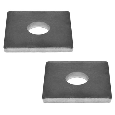 2 Pcs 4"x 4" Heavy Duty Square Bearing Plate Washer Fit for 1⅛ " Bolt 8 ...