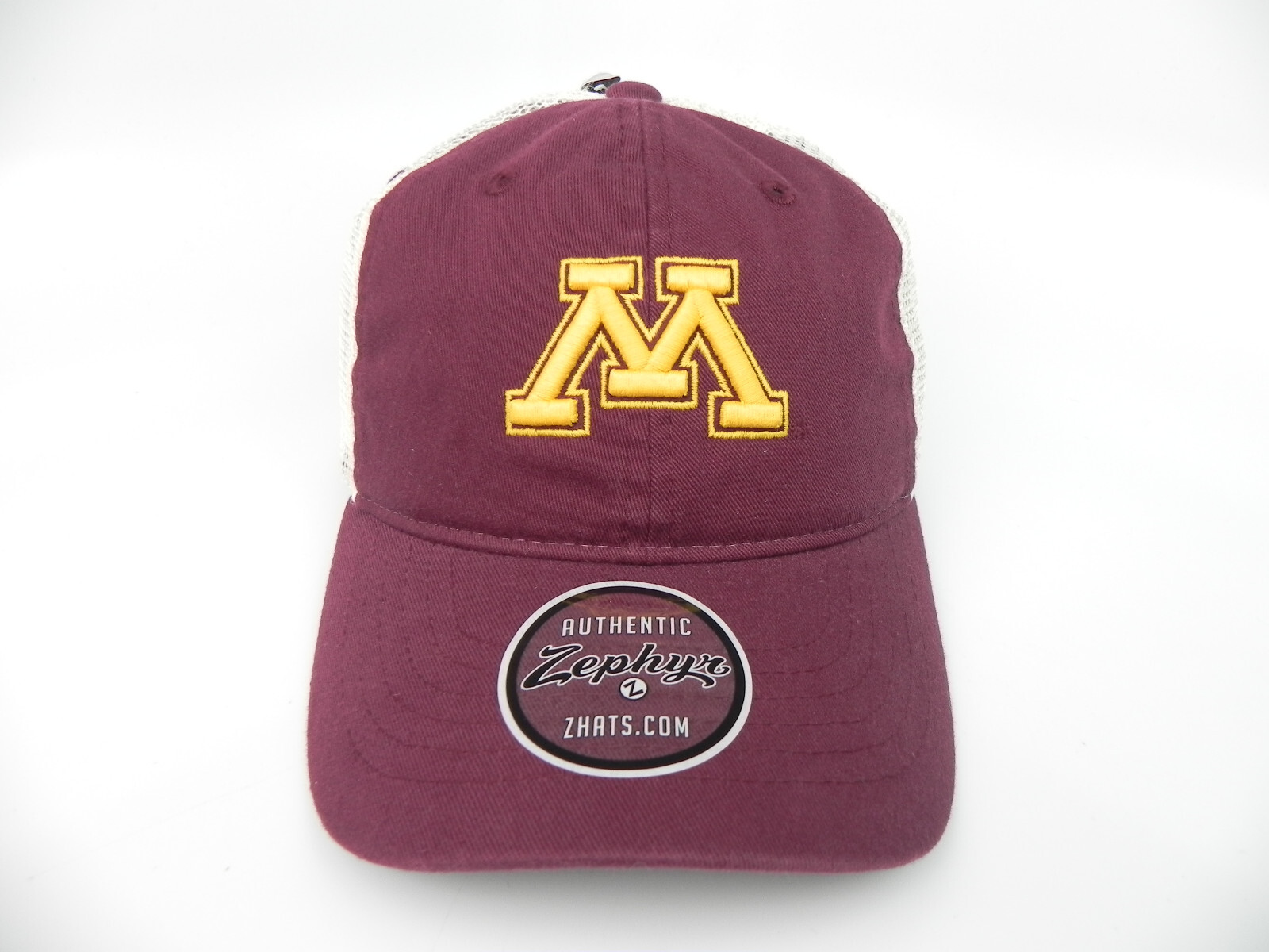 MINNESOTA GOLDEN GOPHERS NCAA ZEPHYR UNIVERSITY TRUCKER SNAPBACK CAP ...