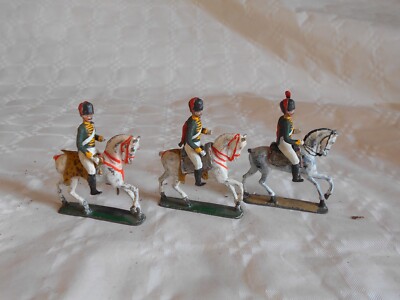 Vintage Lead Figures CGB Mignot Napoleonic cavalry mounted figures to ...
