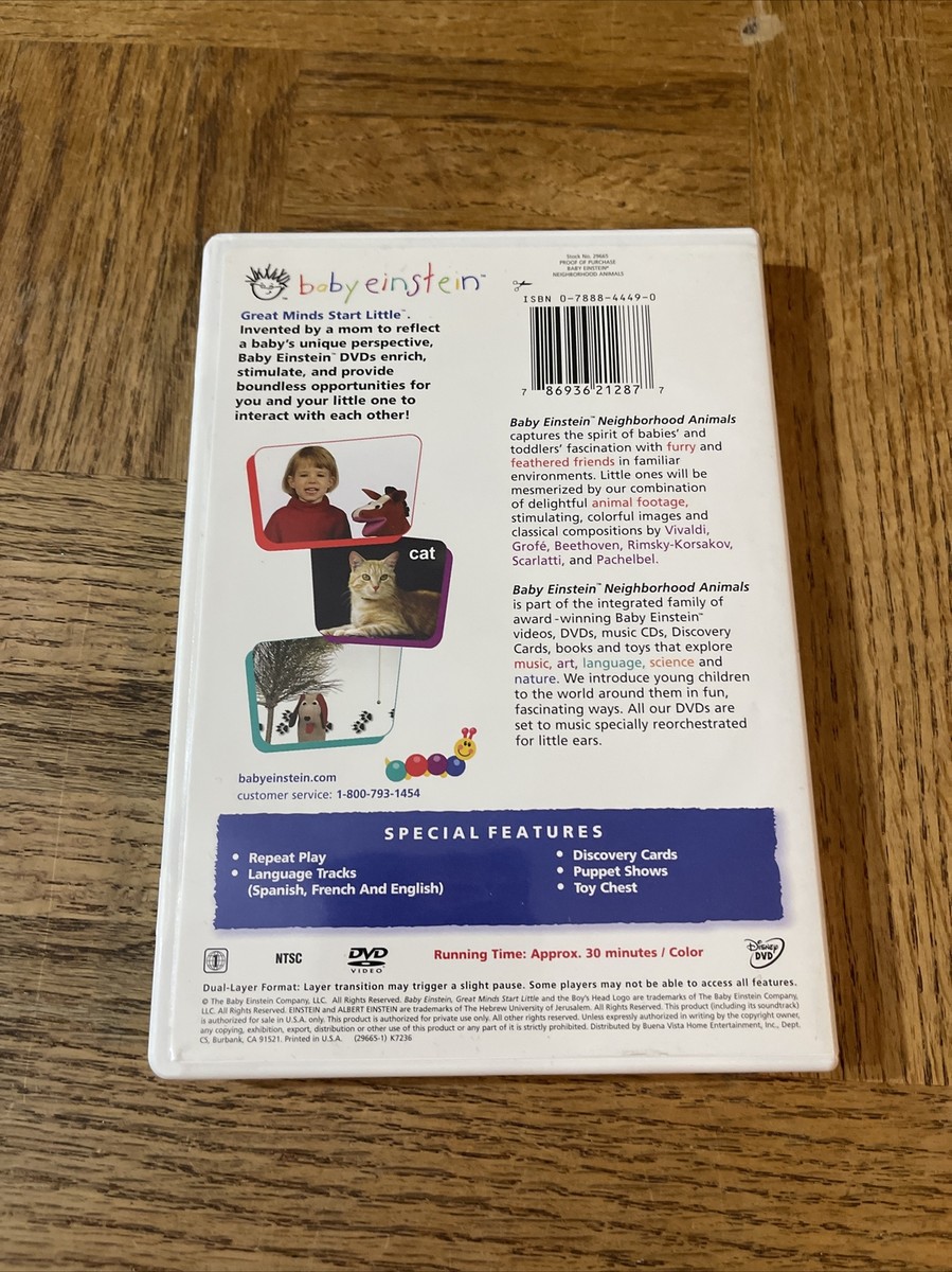 Baby Einstein Neighborhood Animals Dvd Ebay