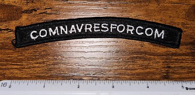 Commander Navy Reserve Forces Command U.S. Navy Uniform UIM Rocker Tab ...