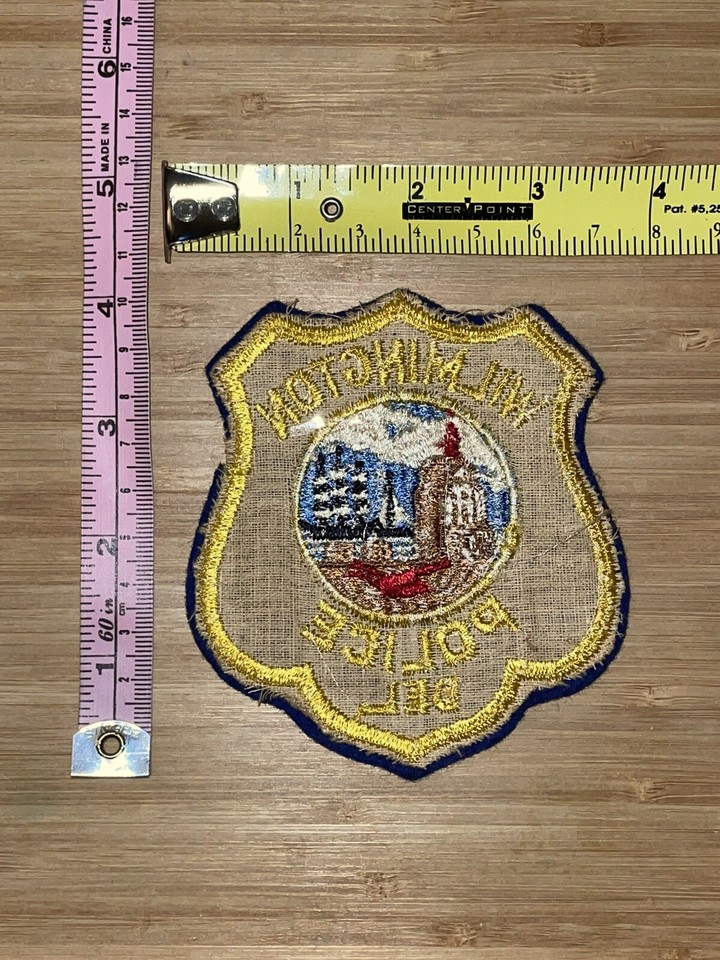 Wilmington Delaware Police Patch Un-sewn In Great Shape | eBay