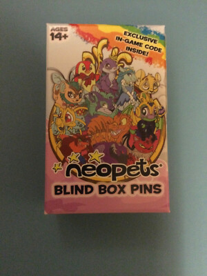 Neopets Blind Box Pin - UNOPENED - Contains Neopets Virtual Prize Code ...
