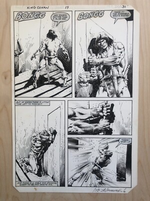 King Conan 17 p.31 Original Art Page John Buscema, Rudy Nebres July ...