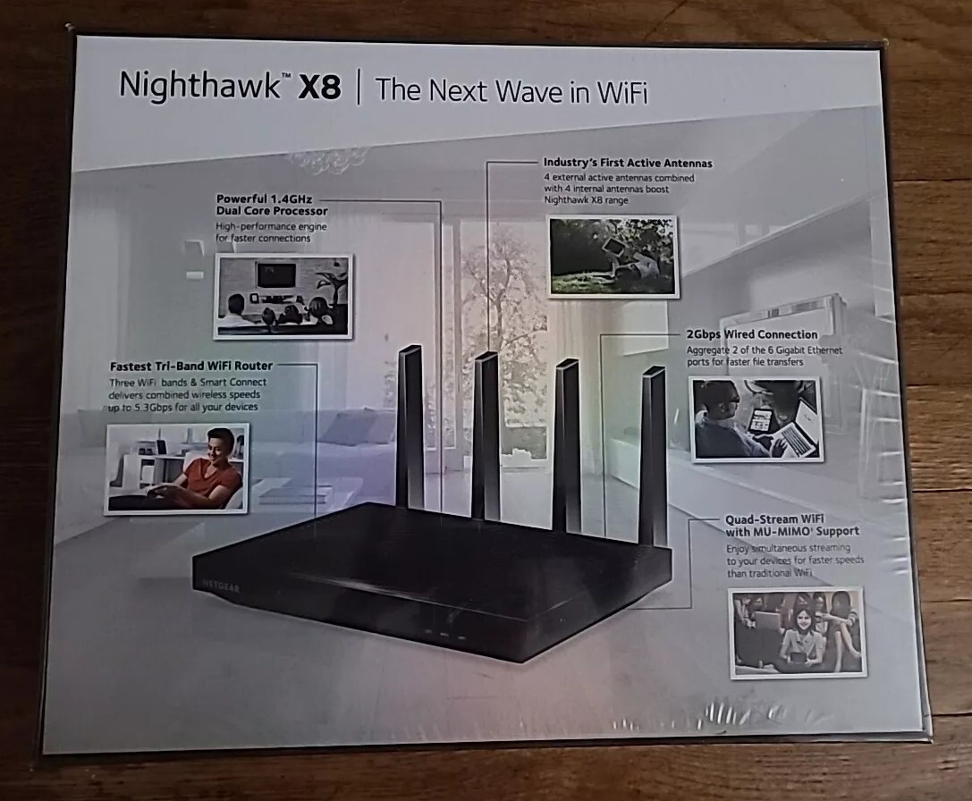 Netgear Nighthawk X8 AC5300 WIFI Router Wireless Router *New In Box ...
