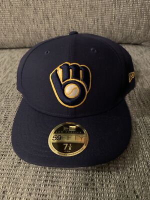 [70482538] New Era MLB Milwaukee Brewers Low Profile Authentic 5950 Sz ...