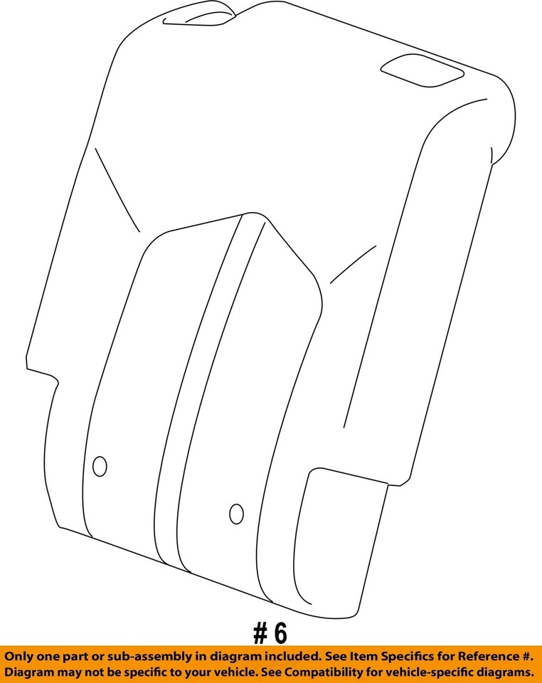 GM OEM 13-16 SRX Seats Tracks Rear Seat Components-Seat Back Cover ...