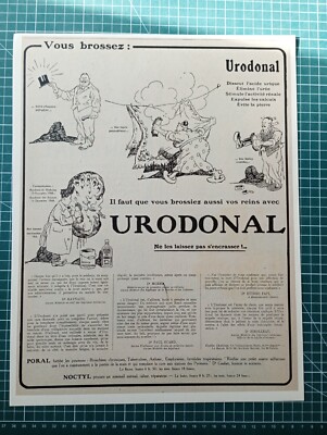 ZM086 belle publicité circa 1930 médecine traitement reins Urodonal | eBay