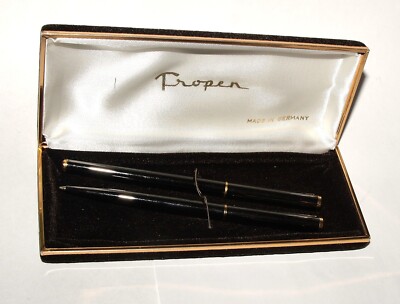 Tropen Lüdenscheid Germany Set Ball Pen Kugelschreiber Braun Gold Box ...