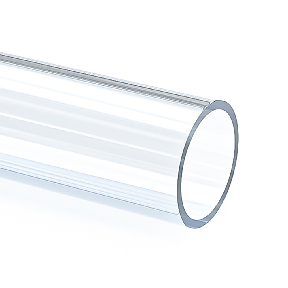 250mm Clear Polymethyl Methacrylate Round Tube Hollow Plastic Pipe OD 8 ...
